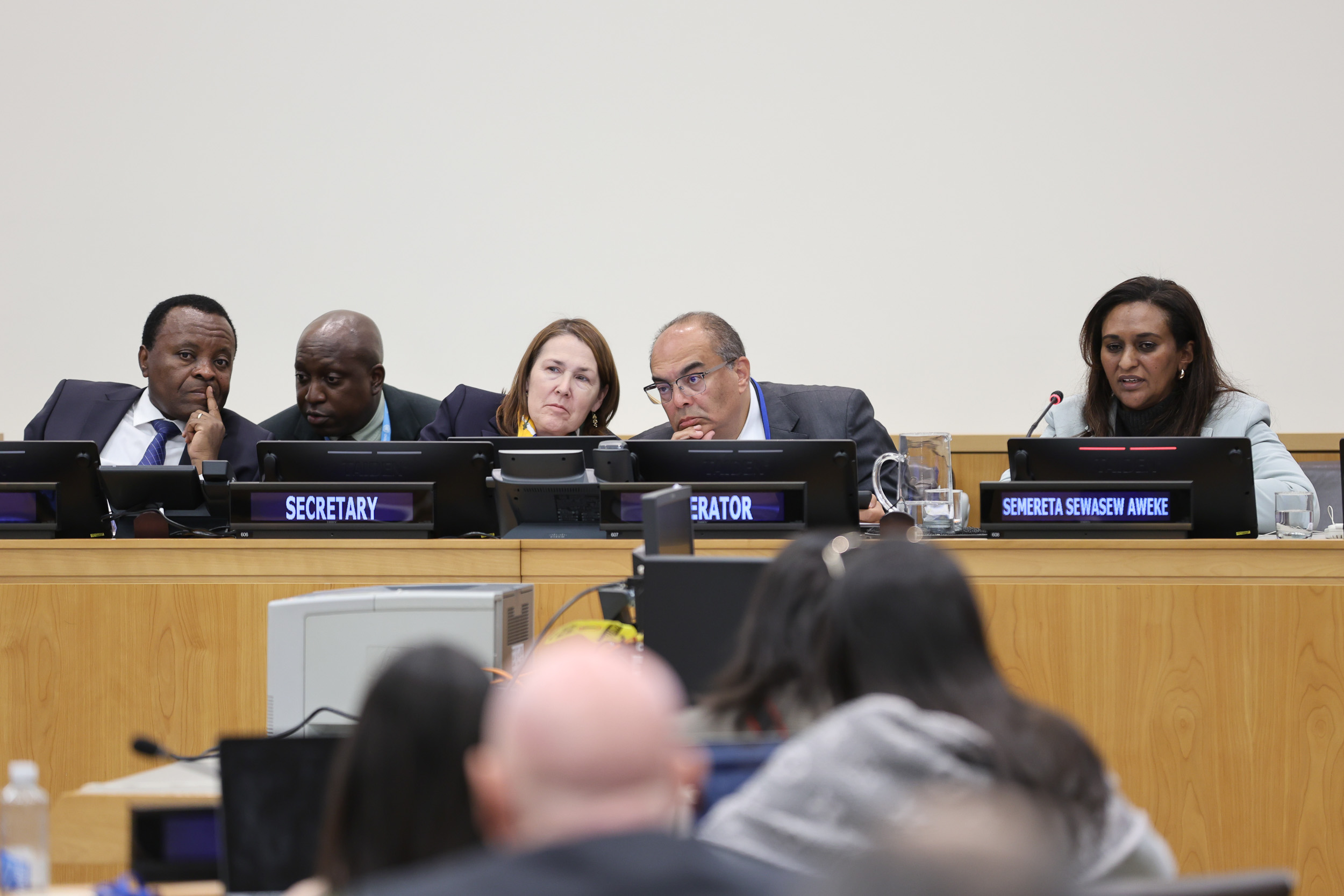 View of the dais during the opening session - BBNJ5.2- 20Feb2023 ...