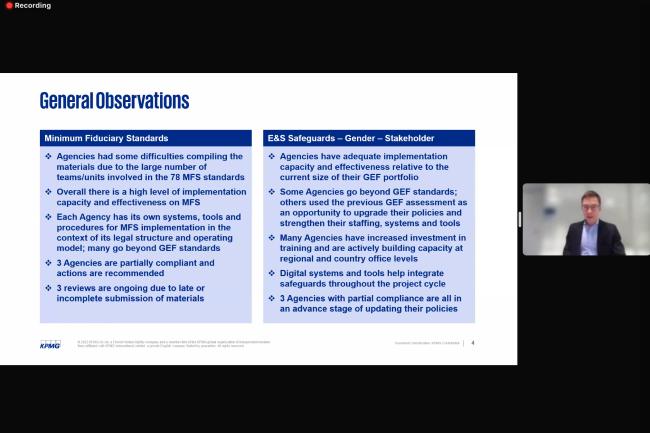 A slide from the presentation by Lauri Tuomaala, KPMG - GEF Council-63 ...