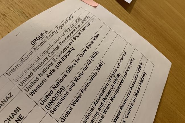 Group formation for the World Café discussions - UNWater37 - 5Dec ...