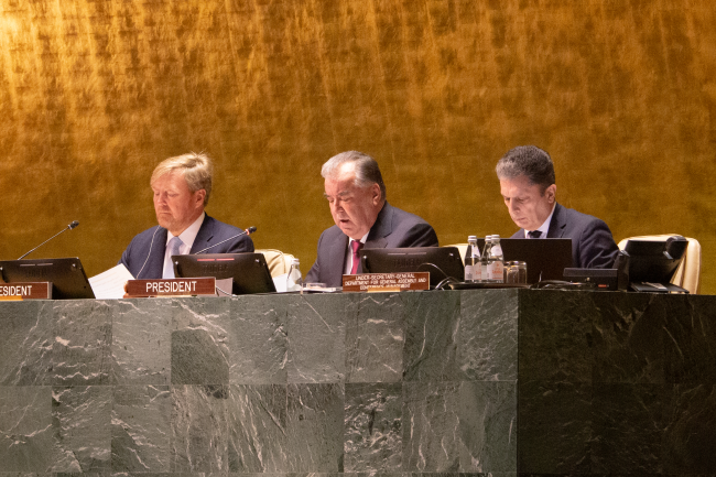 Dais during Opening ceremony - UNWater23-22March2023-Photo | IISD Earth ...