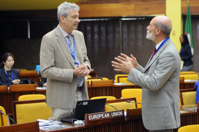 Piotr Byczkowski, EU, and Daniele Bosio, Italy - ISA Council 28th ...