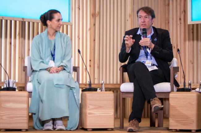 Mariam Almheiri and Andy Jarvis - COP28 Food Systems - 2Dec2023 - photo ...