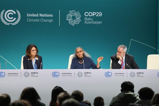 From L-R: Ana Toni, National Secretary for Climate Change, Brazil ...