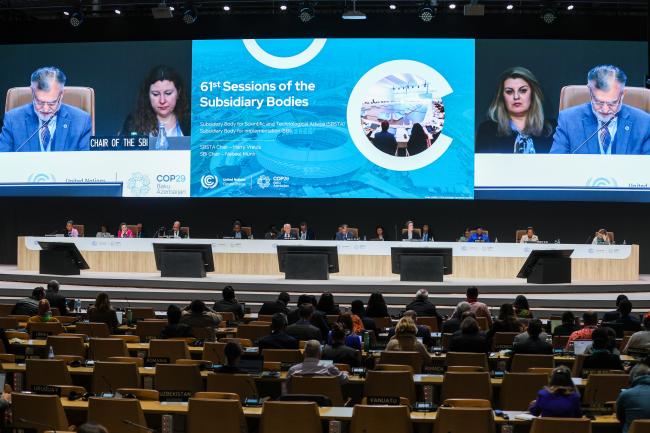 View of the room during the plenary - UNFCCC-COP29 - 16Nov2024 - Photo ...