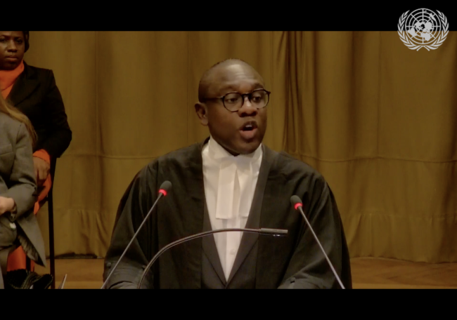 Conway Blake, The Bahamas - International Court of Justice Hearings ...