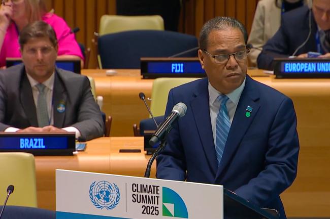 Wesley Simina - Climate Summit 2025 - 24sept2025 - photo | IISD Earth ...